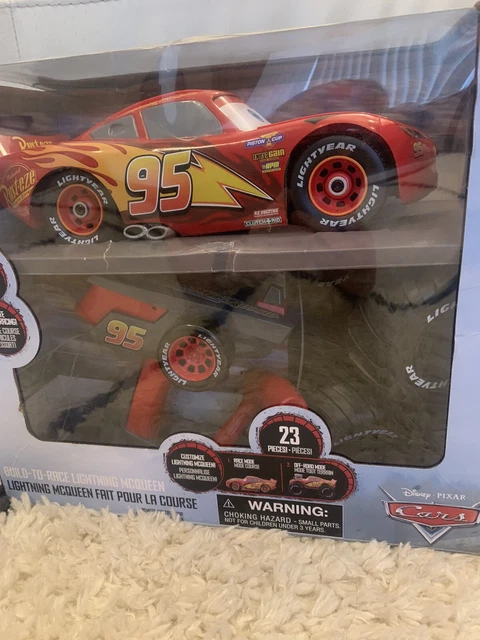 DISNEY PIXAR CARS Build to Race Lightning McQueen Remote Control Car £ ...