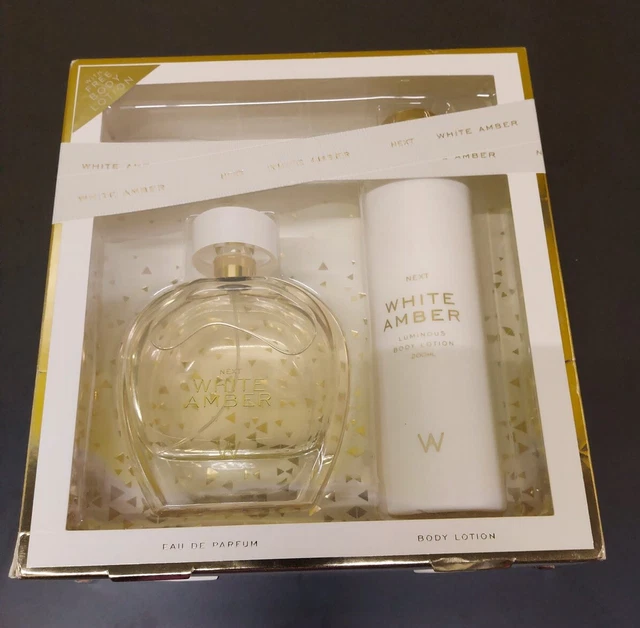 NEXT WHITE AMBER Eau de Parfum 100ml + 200ml Body Lotion £29.99 ...