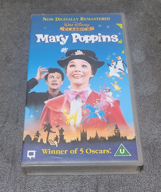 WALT DISNEY CLASSICS Digitally Remastered Mary Poppins VHS Video Cassette EUR 2,89 - PicClick FR