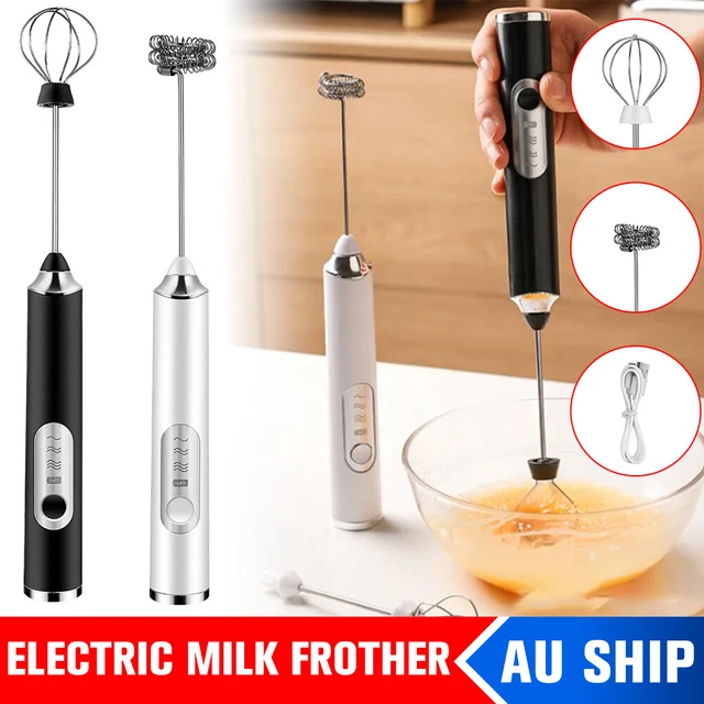 ELECTRIC KITCHEN MINI Foamer Milk Frother Egg Beater Stirrer Whisk ...