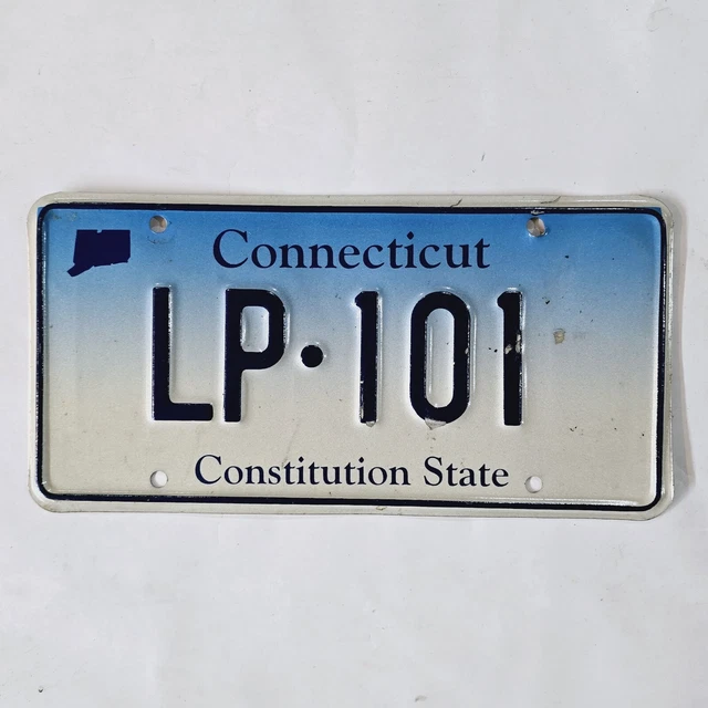 CONNECTICUT VANITY LICENSE Plate 🔥Free📬🔥 Lp 101 ~ Personalized Ct Tag ...