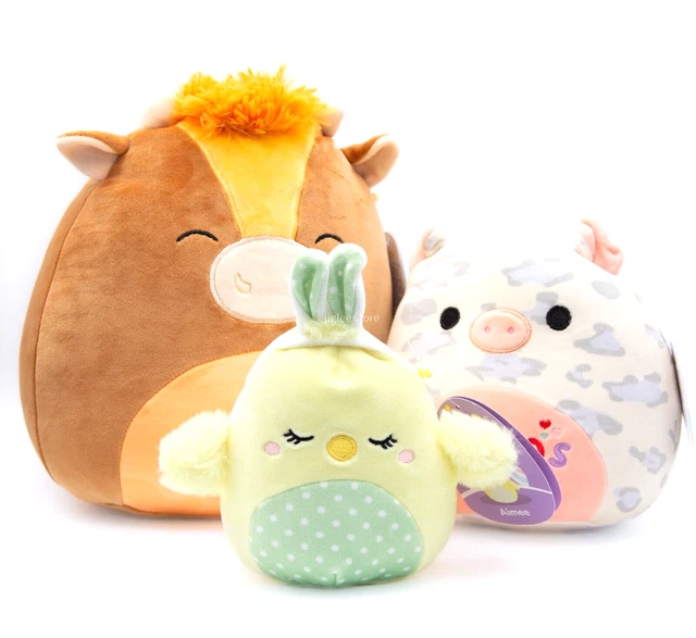 SQUISHMALLOWS 5-10& FARM Animals Bundle Quinick, Aimee and Rosie lot of ...