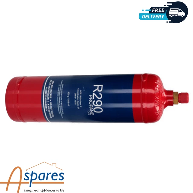 FRIDGE FREEZER COMPRESSOR Refrigerant Isobutane Gas Canister Cylinder ...