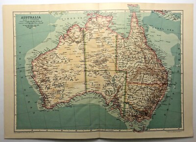Vintage Australia Map FOR SALE! - PicClick UK