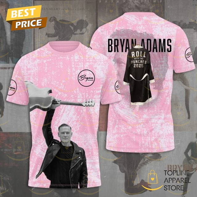 BRYAN ADAMS ROLL With The Punches 2025 3D T-Shirt £18.93 - PicClick UK