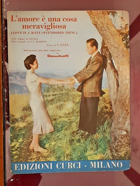 SPARTITO MUSICALE L'AMORE e' una cosa meravigliosa 1956 EUR 6,90 - PicClick IT