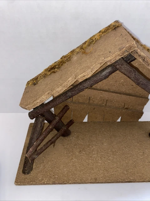 VTG FONTANINI NATIVITY Set Depose Italy Manger 1980s Barn Only £8.97 ...