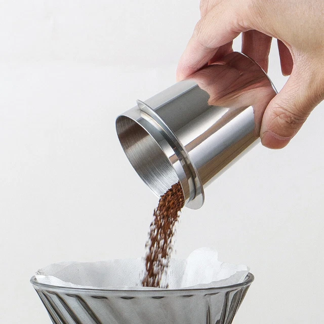 COFFEE DOSING CUP Stainless Steel Cafe Tool for Espresso Machine ...
