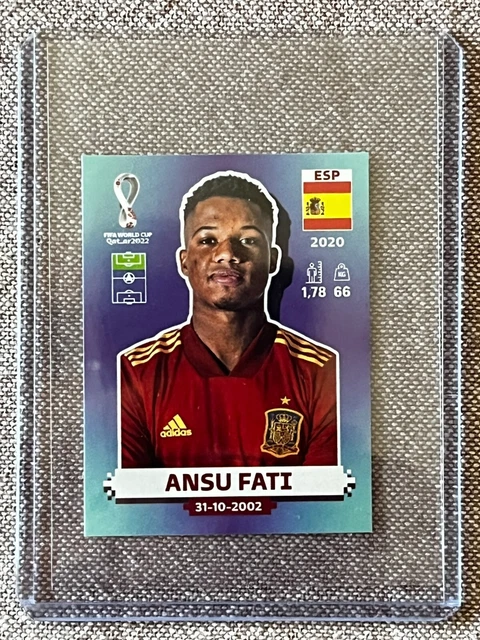 PANINI STICKER FIFA World Cup Qatar 2022 Ansu Fati Spain # Esp 17 Toploader EUR 4,99 - PicClick DE