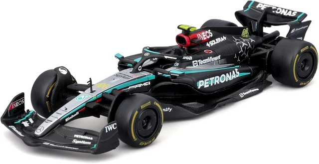 LEWIS HAMILTON MODEL Car F1 Mercedes AMG W15 1/43 2024 12Cm Diecast ...