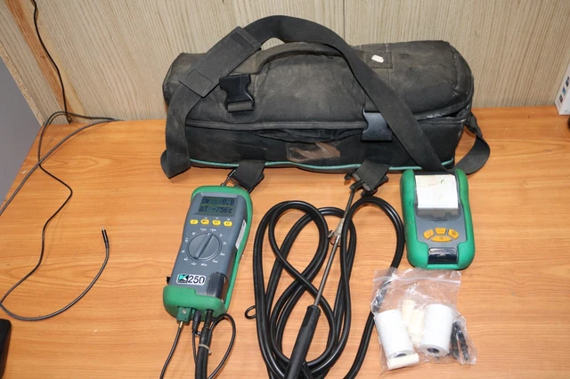 KANE 250 FLUE GAS COMBUSTION ANALYSER KIT WITH PROBE + PRINTER working ...