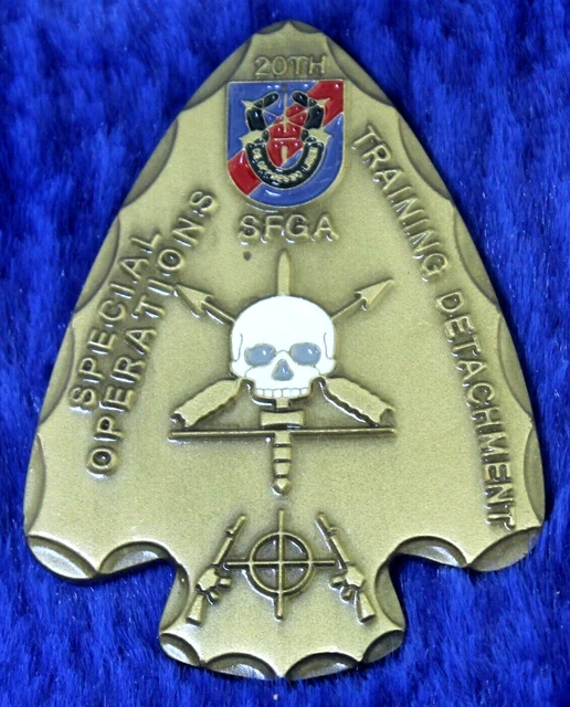 US ARMY 20TH SFG Special Forces Operations Training Det Challenge pièce ...