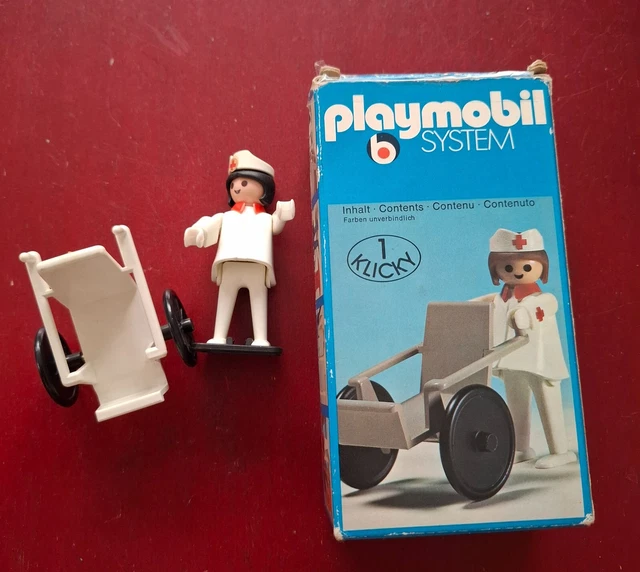 PLAYMOBIL RARITÄT SYSTEM Klicky #3362 Krankenschwester 1974 mit OVP ...