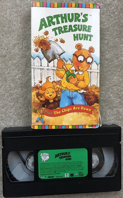 PBS KIDS ARTHUR'S Treasure Hunt VHS The Chips Are Down DW Cartoon TV ...