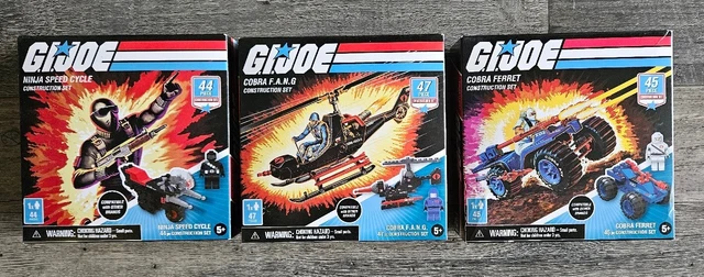 GIJOE GI JOE building Sets X3 Misb Snake Eyes Storm Shadow Ferret Fang ...