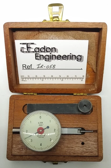 FINGER TYPE IMPERIAL Dial Test Indicator (DTI), by Mercer, England. G ...
