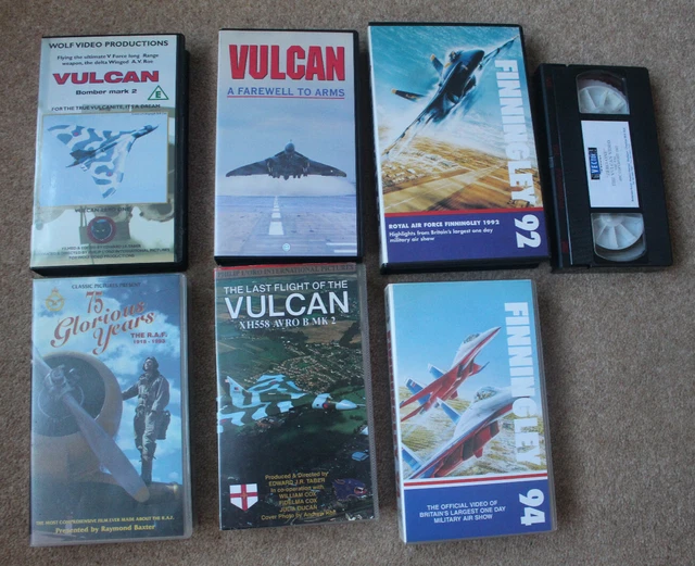 VULCAN A FAREWELL to Arms VHS PAL and 7 others inc. XH558 very good ...