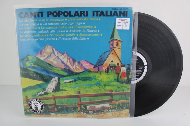 I RUSTICI CON Mario Piovano Canti Popolari Italiani Disco Vinile 33 ...