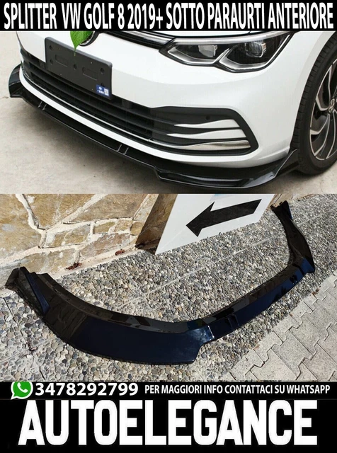 VW GOLF 8 Viii Lame Sous Pare-Chocs Avant Splitter Abs Poli EUR 169,00 - PicClick FR