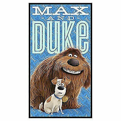 SECRET LIFE OF Pets Max and Duke Panel Cotton Fabric by Quilting ...