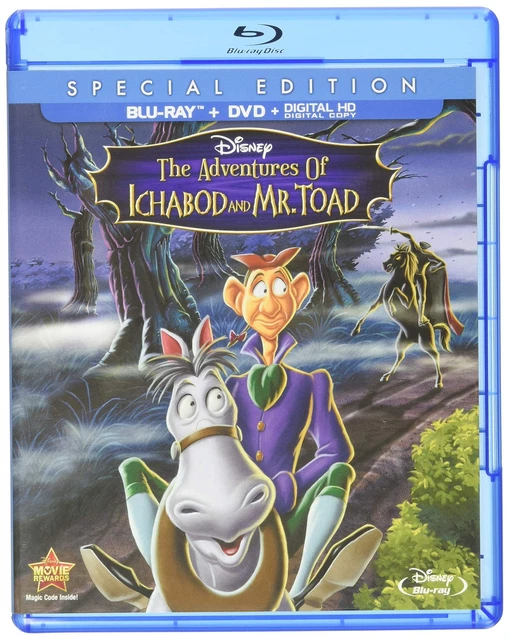 ADVENTURES OF ICHABOD & Mr Toad (Blu-ray) John Floyardt Bing Crosby ...