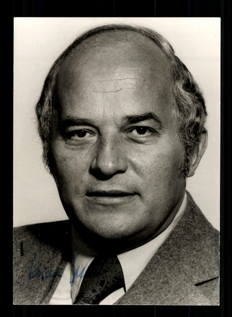 RAINER BARZEL 1924-2006 Bundestagspräsident Original Signiert # BC ...