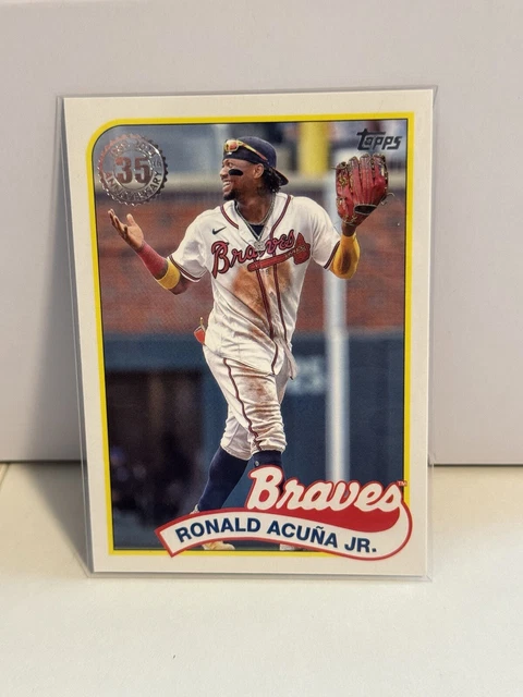 2024 TOPPS SERIES 1 #89B-17 Ronald Acuna Jr 1989 35th Anniversary ...