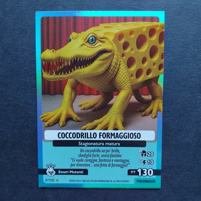 ITALIAN BRAINROT 3/150 Coccodrillo Formaggioso Carta Skifidol Holo Rara ...