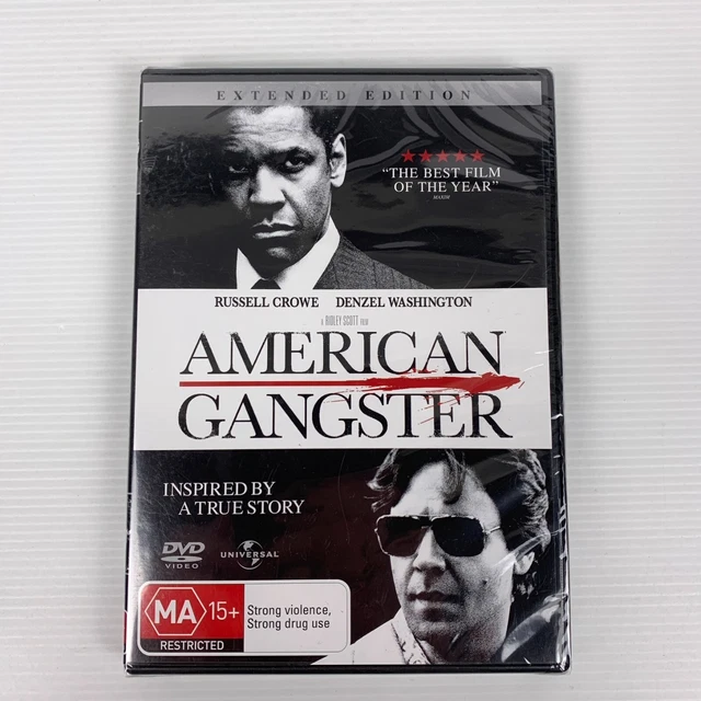 AMERICAN GANGSTER (DVD, 2007) Denzel Washington, Russell Crowe Region ...