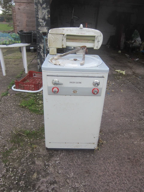 VINTAGE EARLY 60'S English Electric Washing Machine With Mangle £75.00 ...