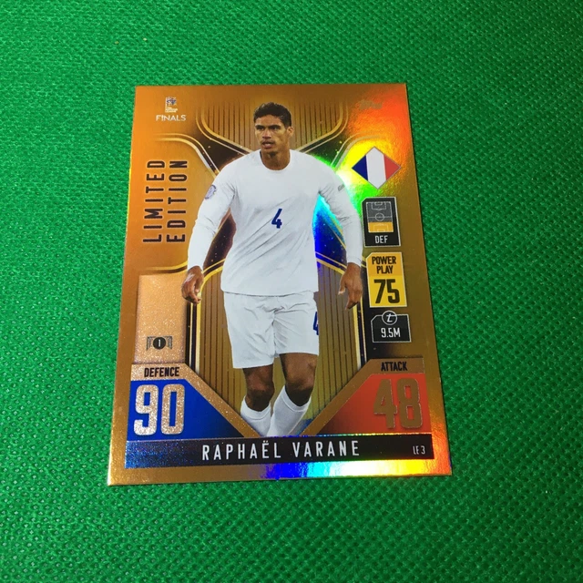 MATCH ATTAX 101 NATIONS LEAGUE FINALS 2022 Raphael Varane Limited ...