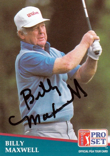 BILLY MAXWELL -- Set Carte Pro 1991 #214 -- Signée/Autographiée EUR 3 ...