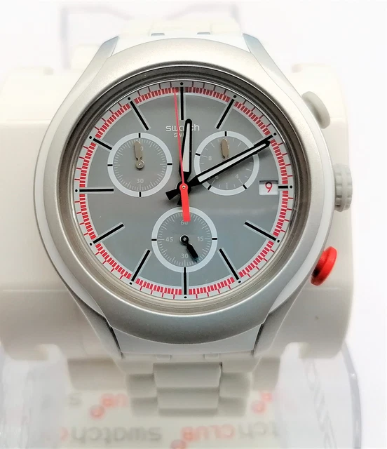 SWATCH IRONY CHRONO X-Lite 2016 - YYS4019AG - White Attack - Neuf EUR ...