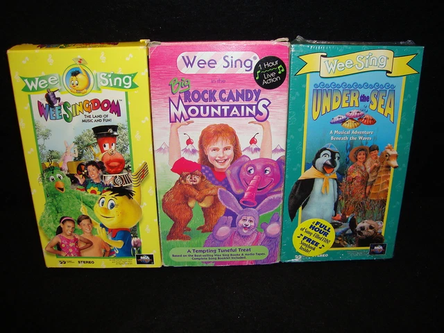 WEE SING VHS Lot x 3 Tapes Big Rock Candy Mountains, Wee Singdom ...