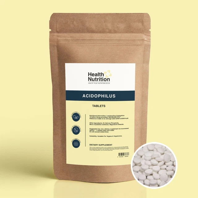 PROBIOTIC LACTOBACILLUS ACIDOPHILUS 10 Billion Live Cultures 120 ...
