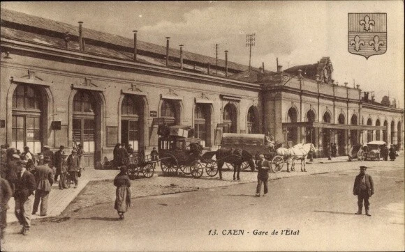 CARTE POSTALE CAEN Calvados, Gare de l'Etat - 3092340 EUR 11,40 ...