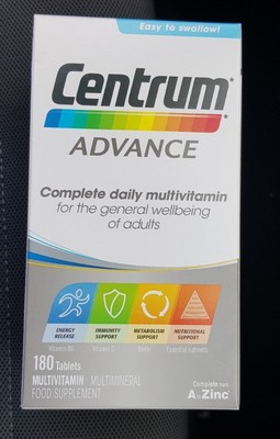 CENTRUM ADVANCE COMPLETE daily multivitamin | 180 tablets Exp 09/22 £9. ...
