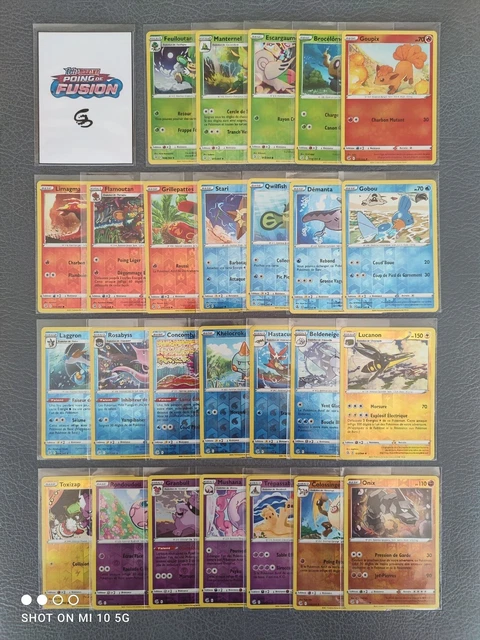 LOT DE 47 cartes Pokémon reverse Poing de Fusion EB08 FR neuf - aucun ...