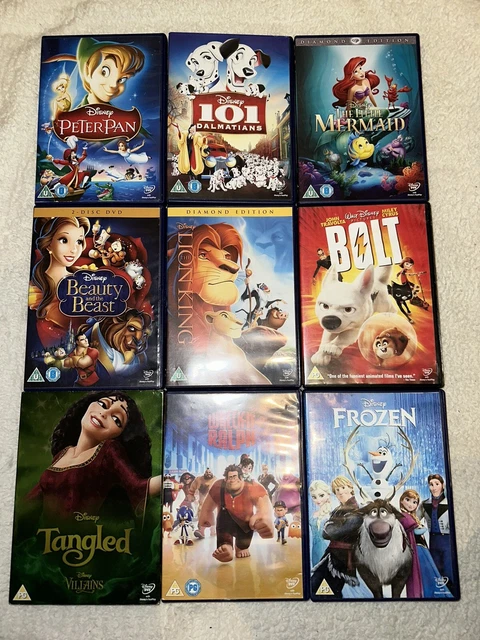 WALT DISNEY CLASSICS DVD Bundle X 9 Animated Family Numbered Editions ...