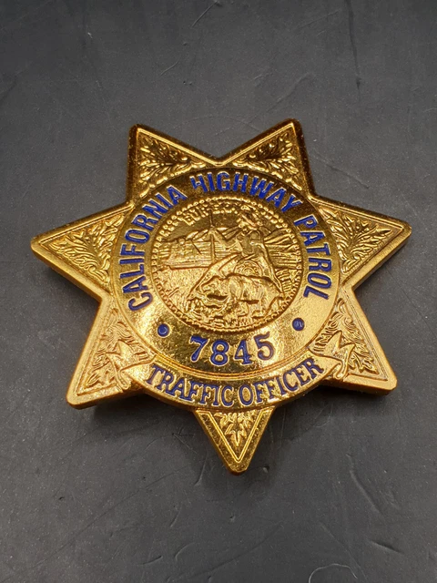 TRAFFIC OFFICER HIGHWAY Patrol Police Polizei USA Badge Abzeichen Marke ...