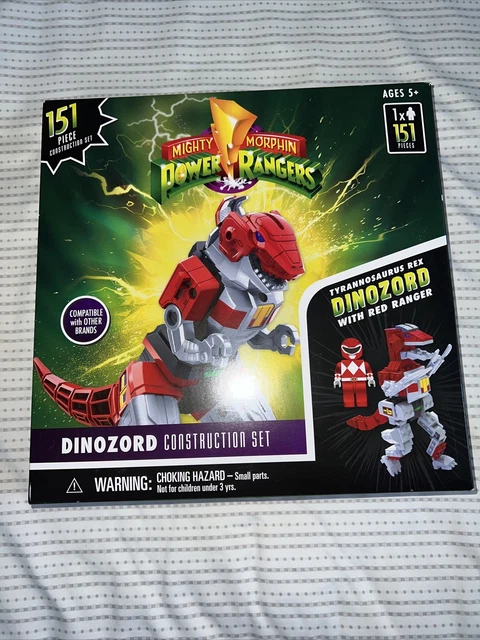 MIGHTY MORPHIN POWER Rangers Dinozord Construction Set Tyrannosaurus ...