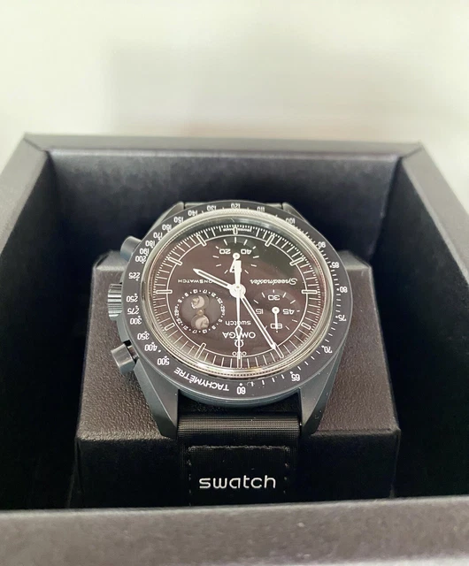 OMEGA X SWATCH Snoopy Black Moonphase Moonswatch . BNIBWT. £500.00 - PicClick UK