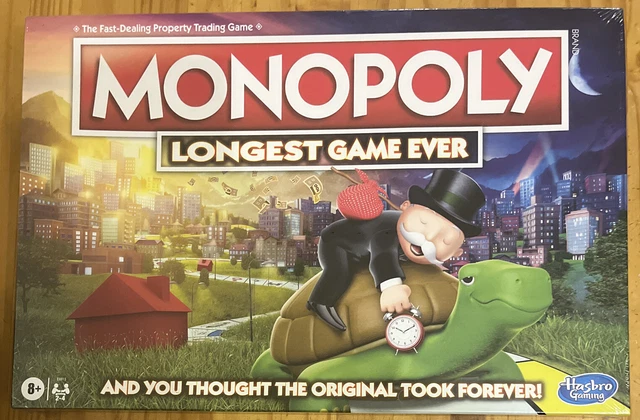 *NEW AND SEALED* Monopoly Longest Game Ever Board Game RARE £55.00 ...