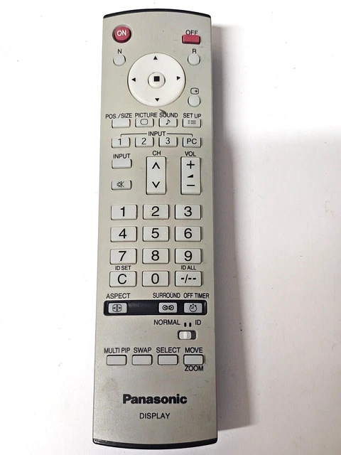 ORIGINAL PANASONIC EUR7636090R Display Remote Control TH37PWD8 TH42PWD8 ...