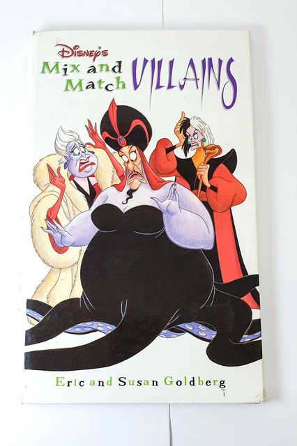 DISNEY’S MIX AND Match Villains Hardback Book Rare Used Gift Christmas ...