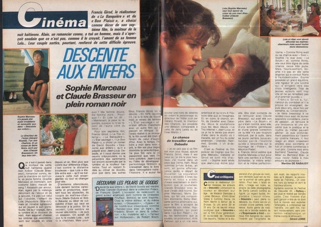 COUPURE DE PRESSE Clipping 1984 Sophie Marceau Claude Brasseur (2 pages) EUR 5,00 - PicClick FR