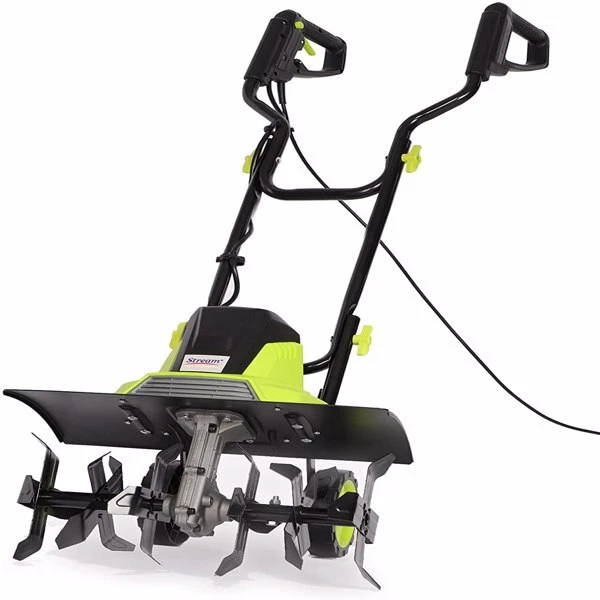 1500W ELECTRIC TILLER Foldable Garden Soil Cultivator Rotovator w/ 6 ...