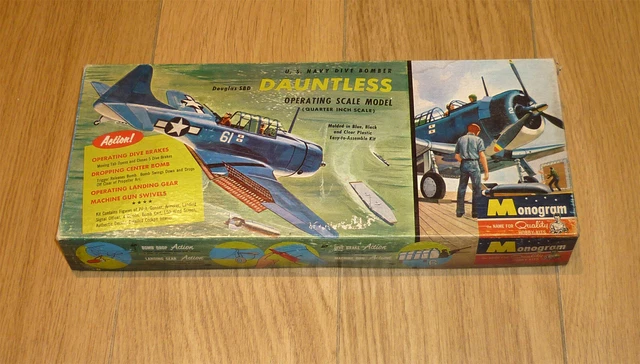 1960 MONOGRAM 1/48 scale Douglas SBD Dauntless (PA54) - plane kit £24. ...