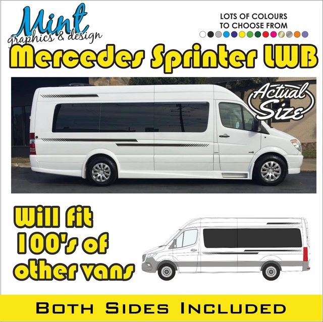 LWB MERCEDES SPRINTER L3 Camper MOTORHOME MX Decals Stickers Van ...