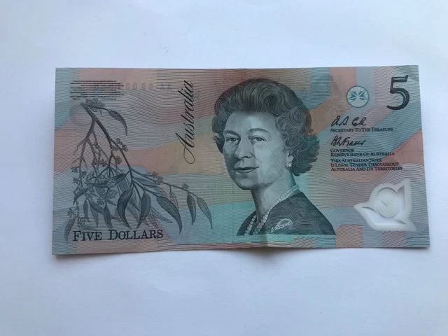 1992 AUSTRALIA FIVE 5 Dollar Polymer Bank Note £29.50 - PicClick UK